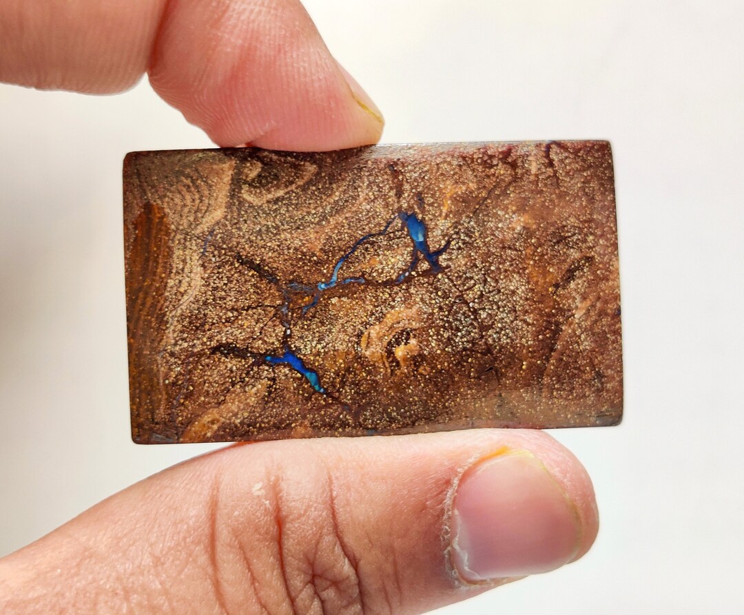 NATURAL BOLDER OPAL Gemstone Rectangle Shape 67ct High Quality - Etsy