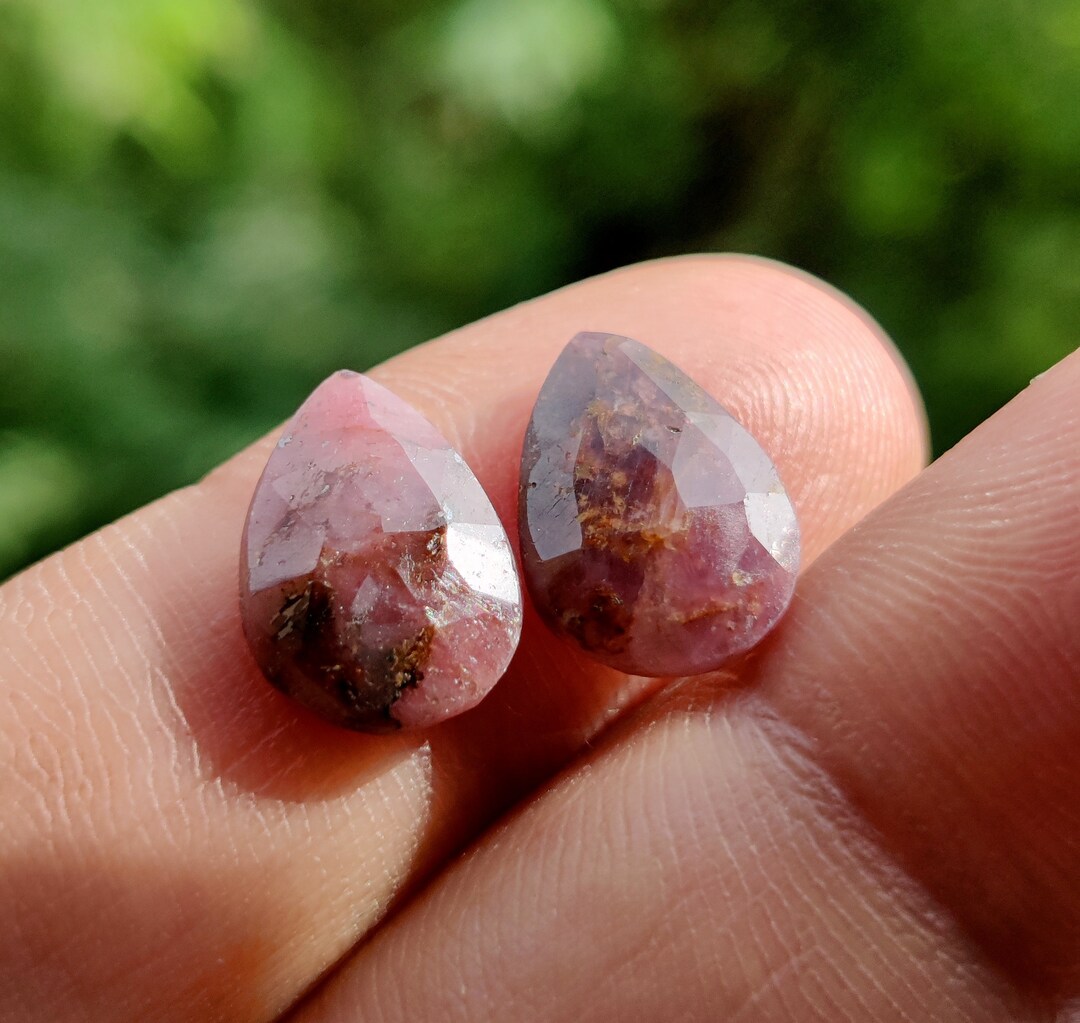 RED SAPPHIRE GEMSTONE 8.45ct High Quality Natural Sapphire Faceted Cut ...