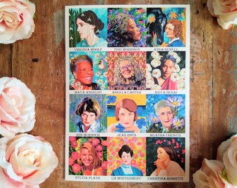Female Greeting Card | Etsy