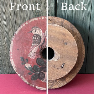 Antique Butter Churn Lid Vintage Wood Wall Art Bavaria Germany ...