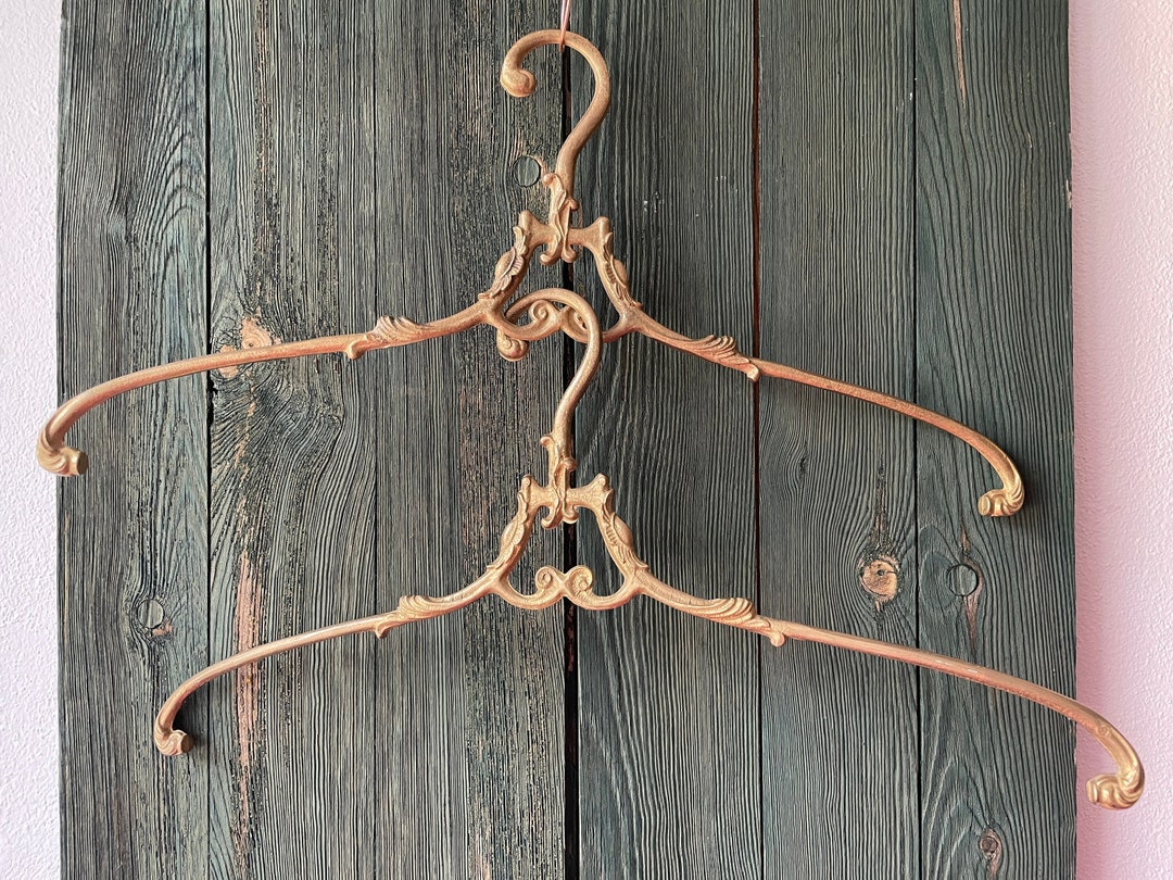 Vintage 1 2 3 4 Brass Clothes Hanger Set Romantic Wedding Dress Photo ...