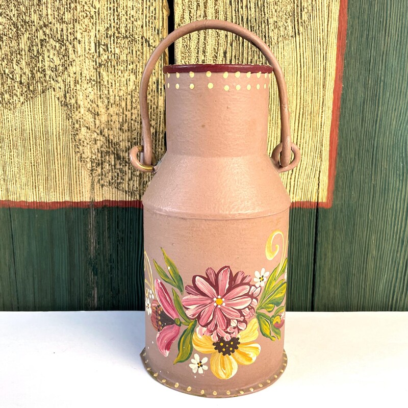 Painted Milk Cans - Etsy