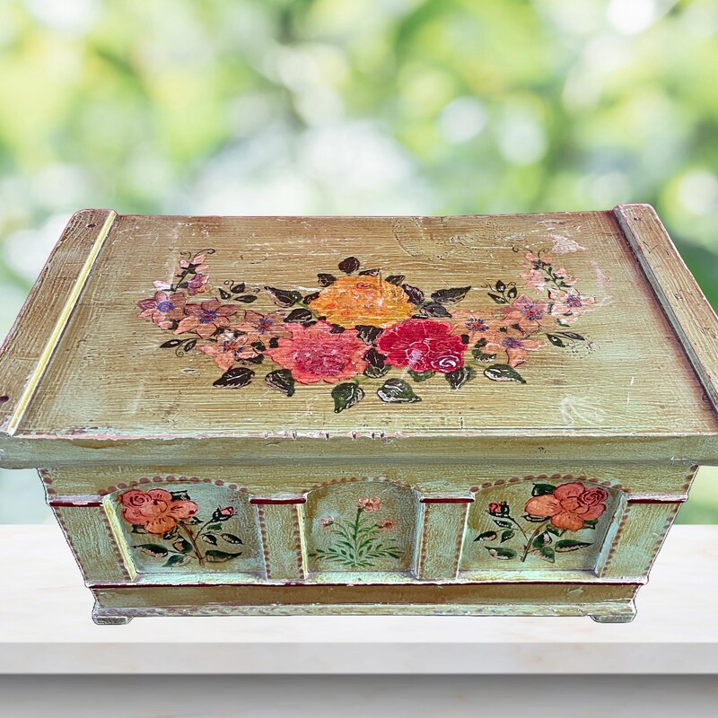 Antique Wood Box - Etsy