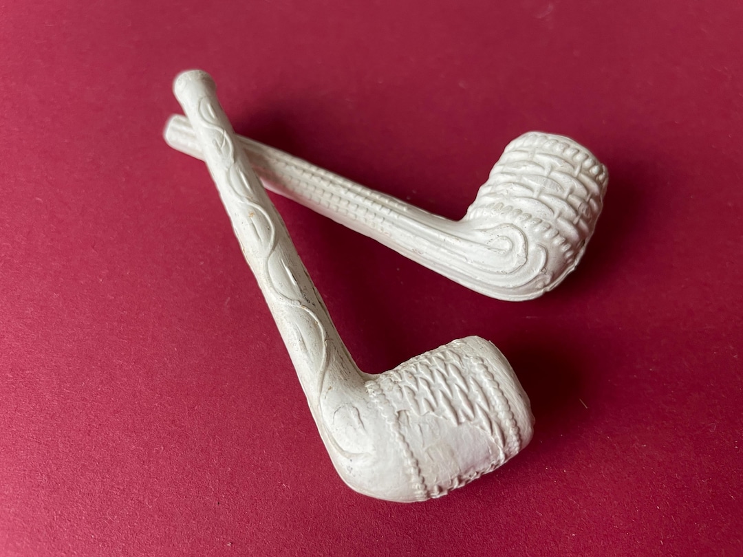 Vintage 3" Clay Pipes in Antique Style Calumet Tobacco Pipes as Toys ...
