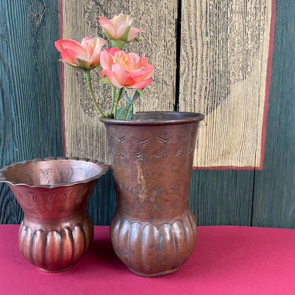 Copper Vases - Etsy