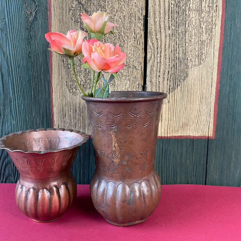 Copper Vases - Etsy