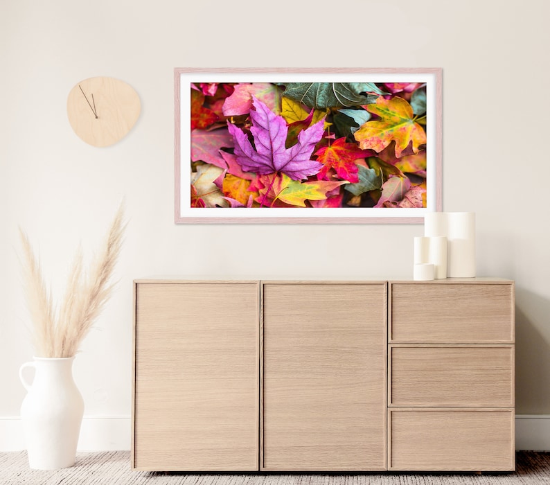 Samsung Frame TV Art, Fall Leaves Frame Art, Fall Foliage Instant ...