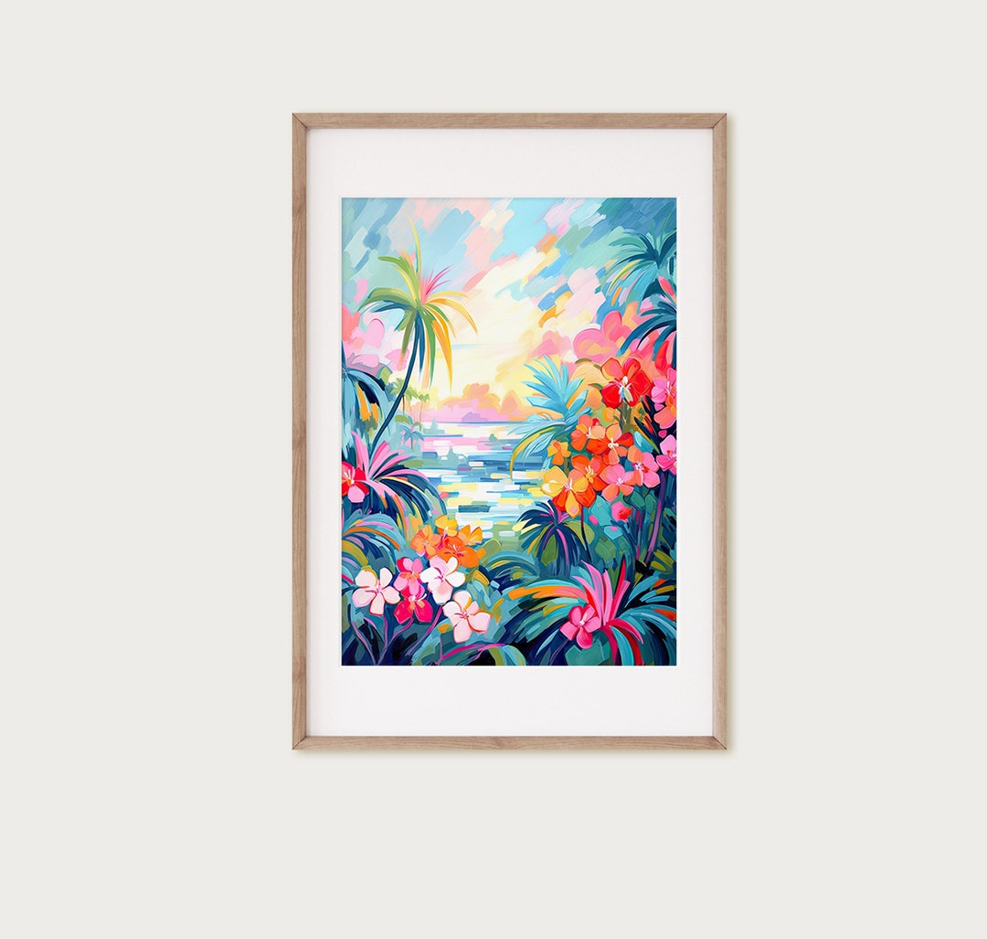 Tropic Wall Art - Coastal Inspired Art - Tropical Art Prints - Trendy ...
