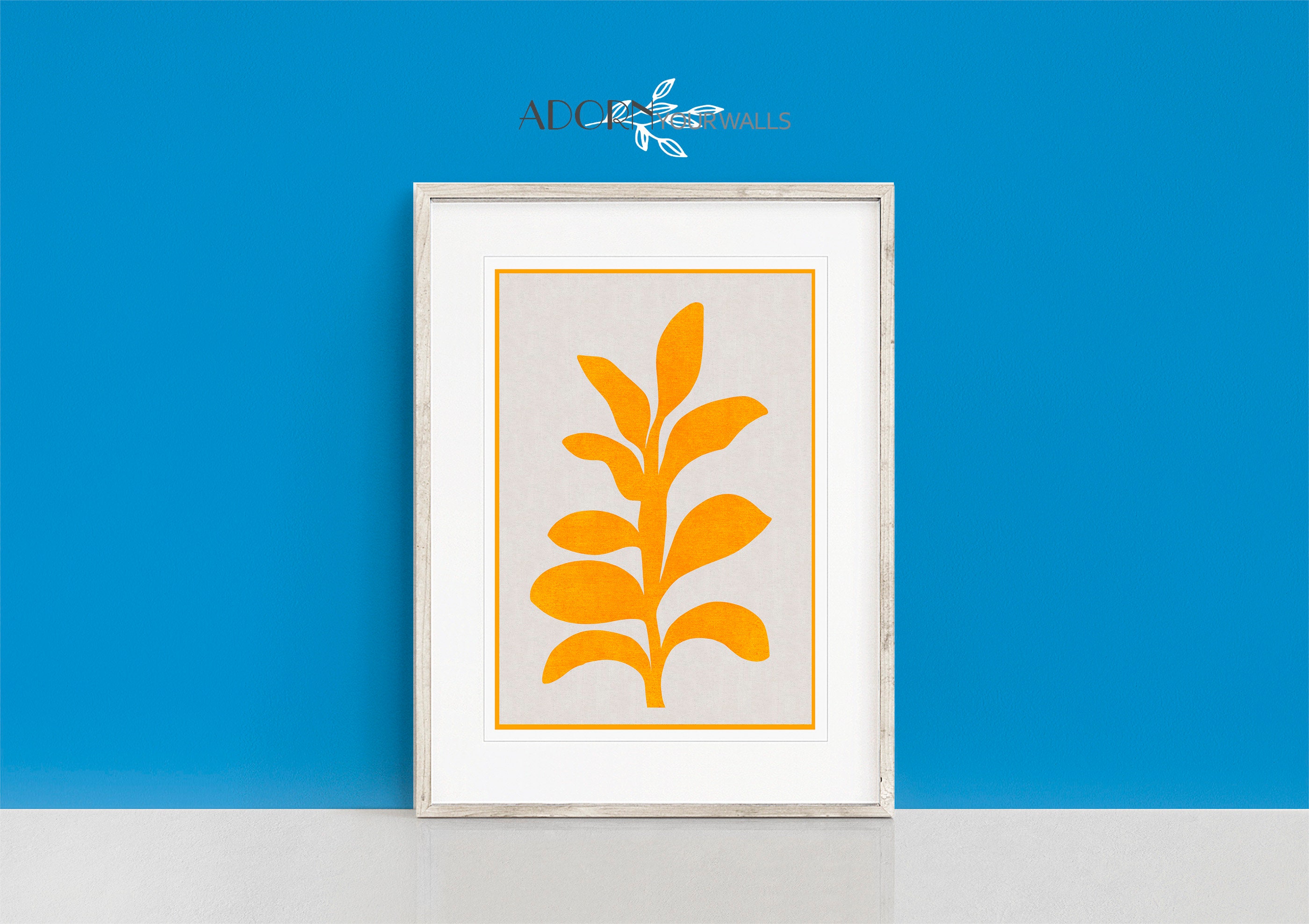 Henri Matisse Matisse Print Leaf Print Yellow Wall | Etsy
