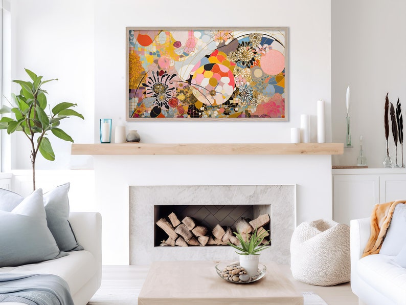 Samsung Frame Digital Download - Eye Catching Abstract Art in Vibrant ...