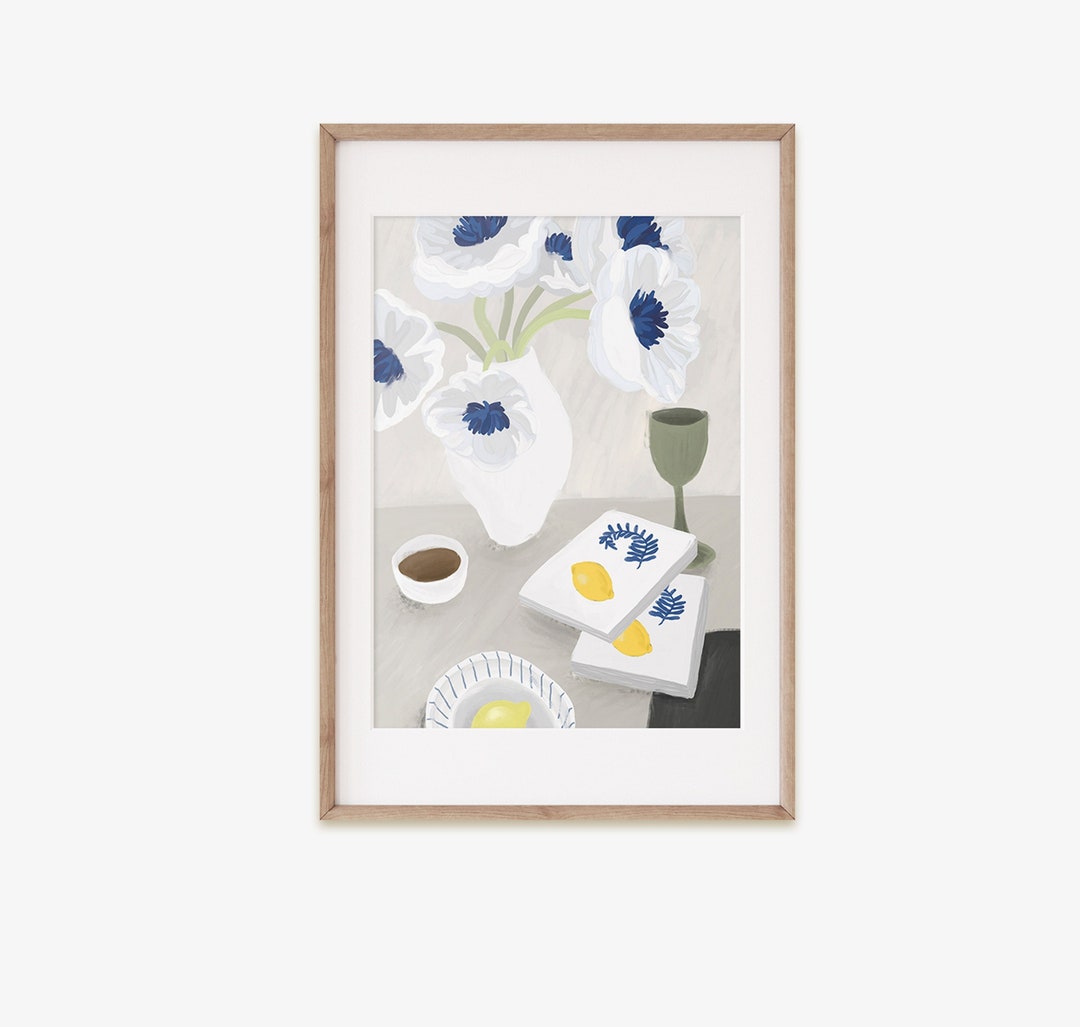 Kitchen Wall Art Print, Lemons Wall Decor, Printable Kitchen Art ...