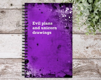 Evil Plans and Unicorn Drawings - Etsy