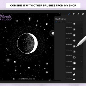 Procreate - Star and Sparkle Brushes, Moon Brushes, Galaxy Brushes ...