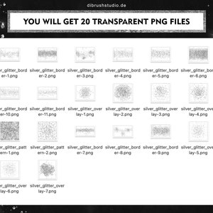 Seamless Silver Glitter Confetti Clipart - Borders Clip Art, Silver ...