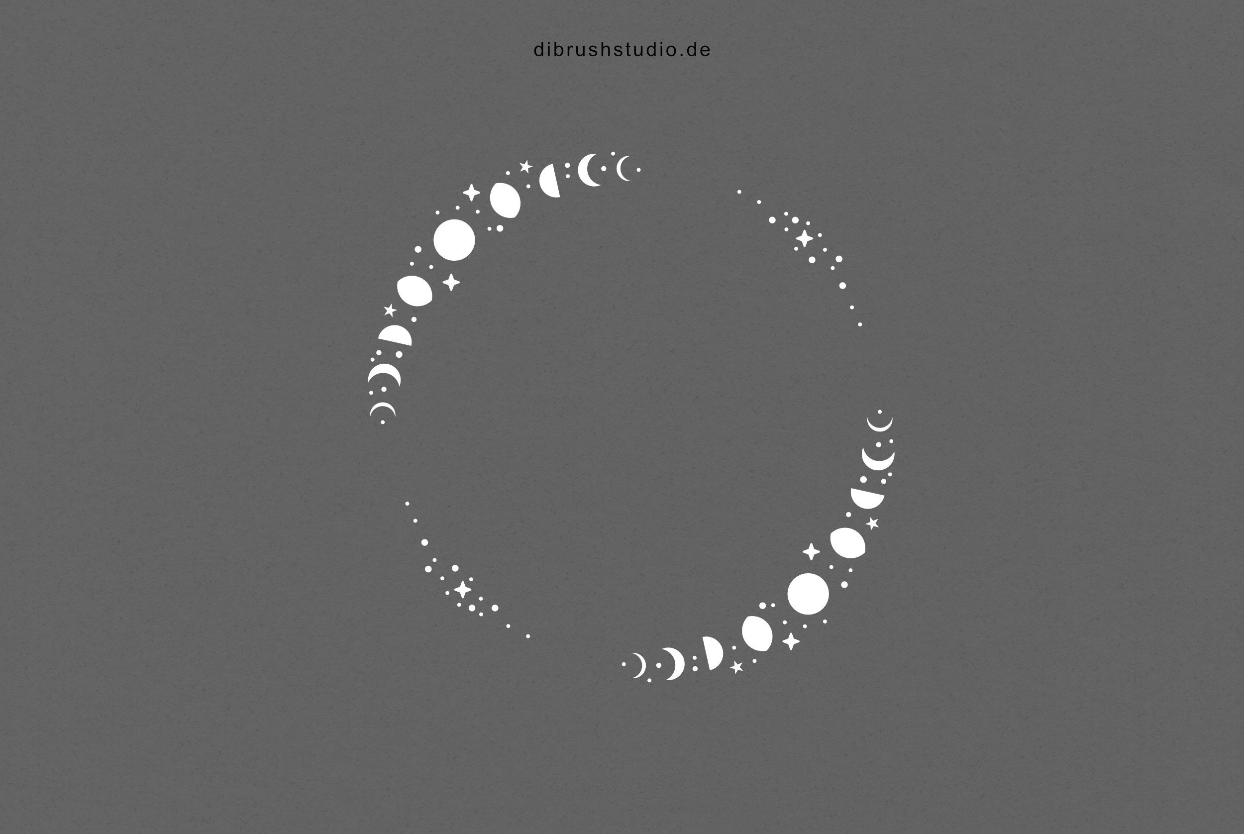 Moon Phases Frame Svg Sparkle Frame Svg Stars Frame Svg - Etsy Australia
