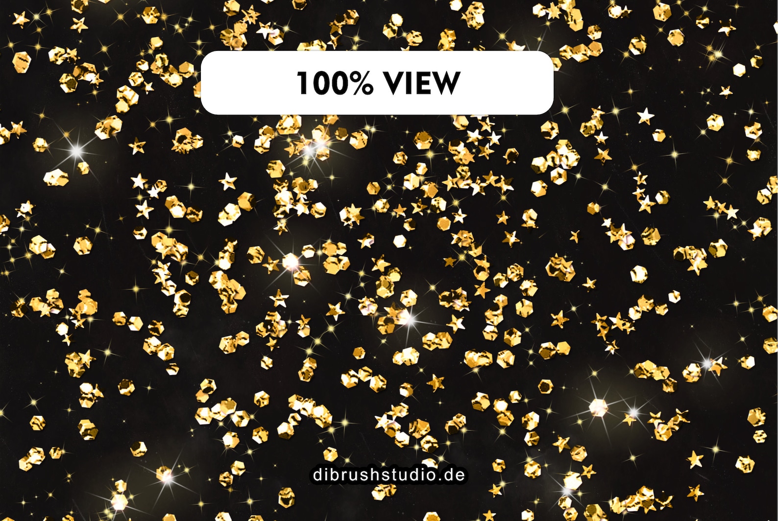 Seamless Gold Glitter Confetti Clipart - Borders Clip Art, Gold Shimmer ...
