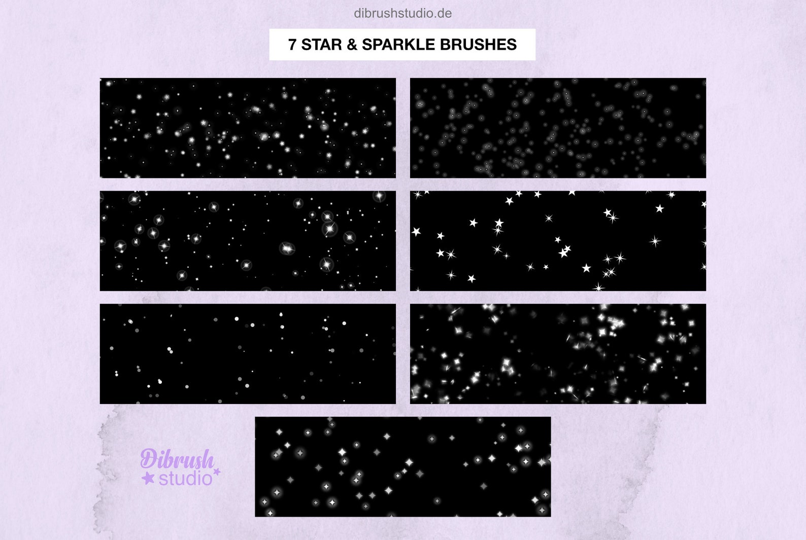 Procreate - Star and Sparkle Brushes, Moon Brushes, Galaxy Brushes ...