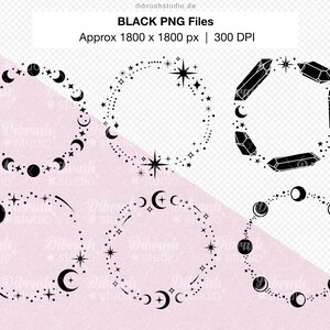 Moon Star Frame Svg, Sparkle Frame Svg, Celestial Frame Svg, Cricut ...