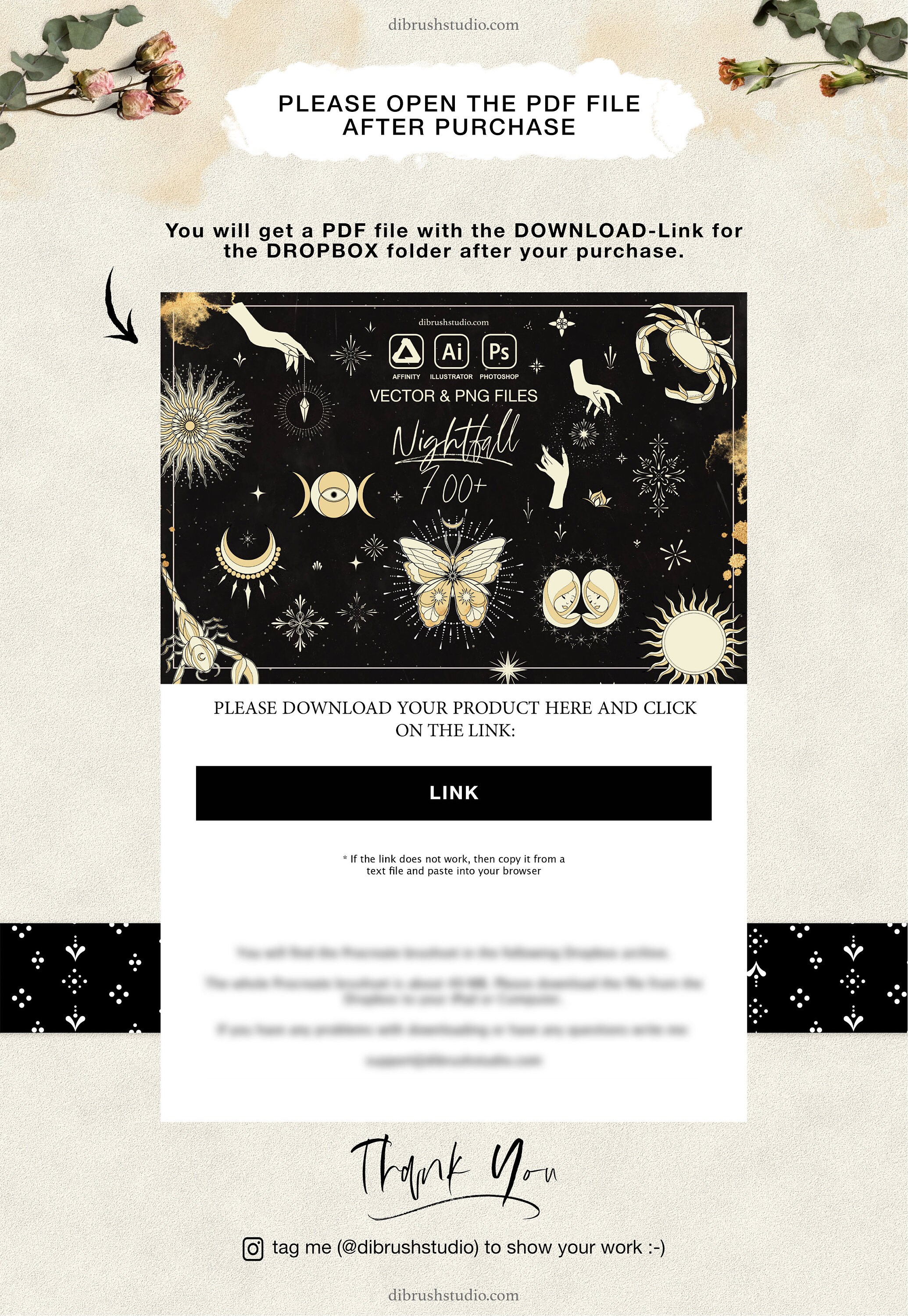 Nightfall Clipart & Vector Collection Magic Celestial | Etsy UK