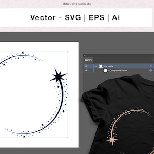 Star Frame Svg, Sparkle Frame Svg, Celestial Frame Svg, Cricut, Laser ...