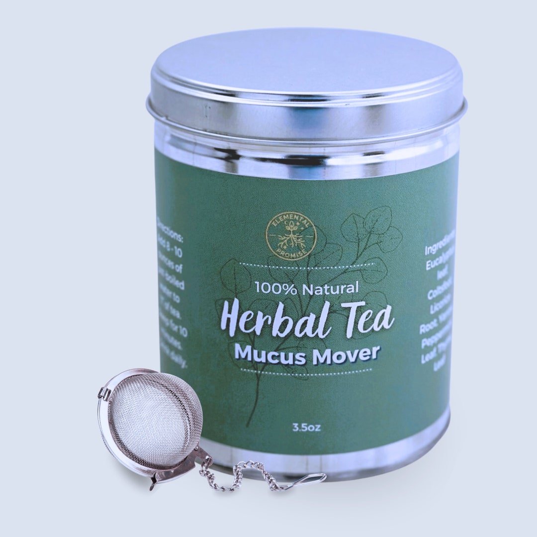 Herbal Mucus Mover Tea All-natural Congestion Relieving Tea, Caffeine ...