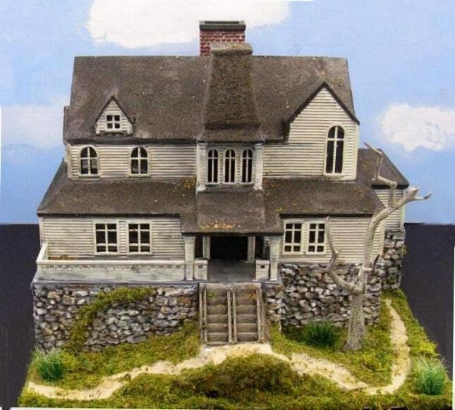 Salem’s Lot House Model~marsten House~horror Movie Houses~model~diorama ...