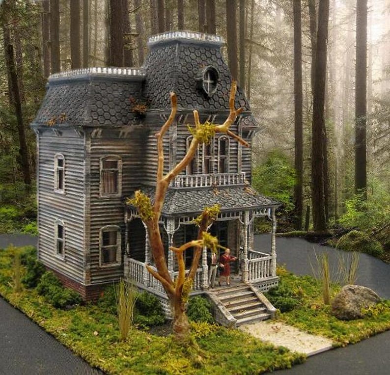 BATES Psycho House Model Diorama~horror Movie~miniatures~model Train ...