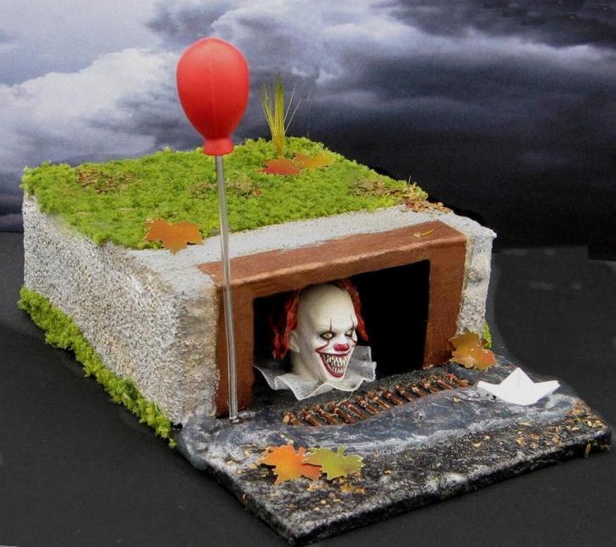 PENNYWISE CLOWN IT Dioramasewer Sceneevil Horrorstephen - Etsy