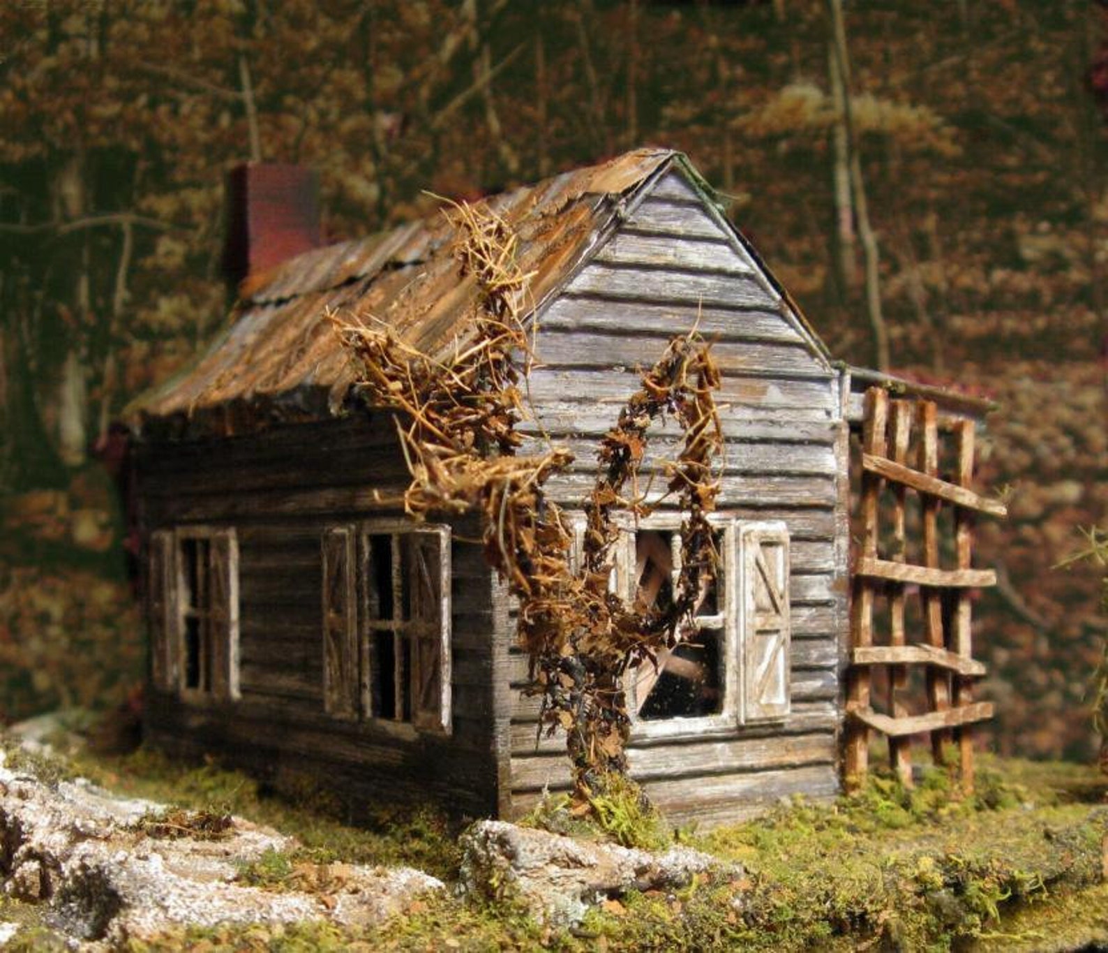 Evil Dead Cabin Model Diorama~haunted House~ash~halloween~d.a. Clayton ...