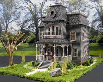 HO Scale Bates House - Etsy