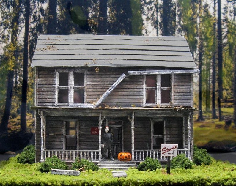Modelo de casa de MICHAEL MYERS Diorama Halloween Movie House Escala 1: ...