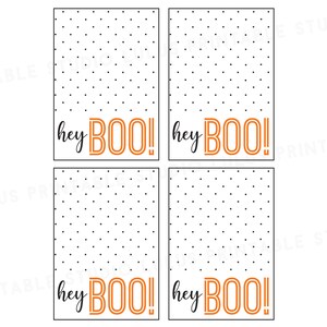 Halloween Cookie Card Hey Boo Cookie Card Halloween Gifts | Etsy