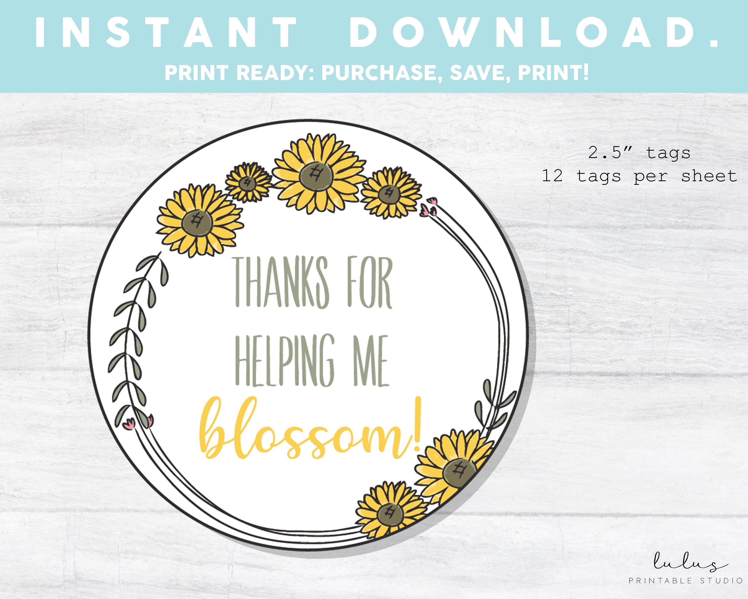 Thanks for Helping Me Grow Teacher Appreciation Week Teacher | Etsy