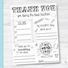 Teacher Appreciation Letter, Teacher Valentine Card, I Love My Teacher ...