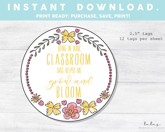 Thanks for Helping Me Grow Teacher Appreciation Week Teacher | Etsy