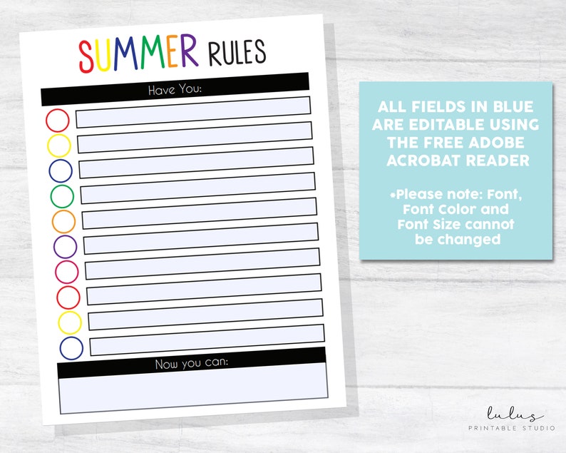 Printable & Editable Summer Screen Time Chart Screen Time - Etsy