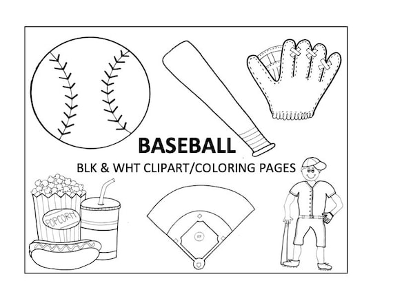 Baseball Game Coloring Pages