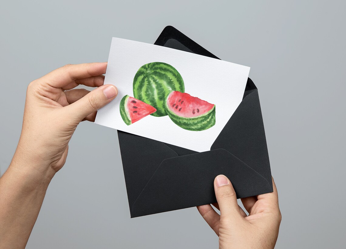 Watercolor Watermelon Clipart Watermelon Slices Clip Art - Etsy