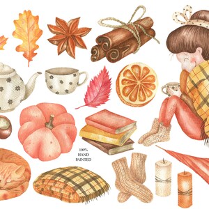 Watercolor Autumn Clipart, Fall Clipart Set, Autumn Illustration, Fall ...