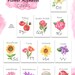 Watercolor Flower Alphabet ABC Card, Learning Letters, Printable ...