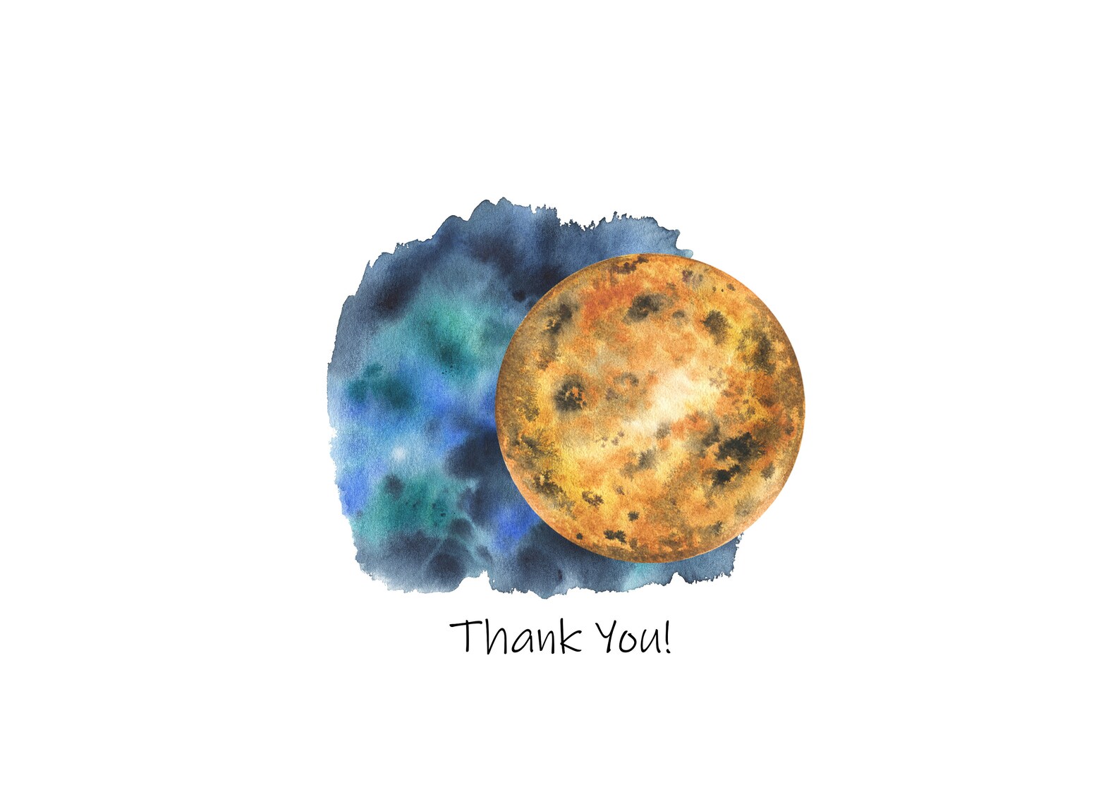 Watercolor Space Planet Clipart Solar System Illustrations - Etsy