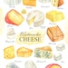Watercolor Cheese Clipart, Types of Cheeses, Cheese Clip Art ...