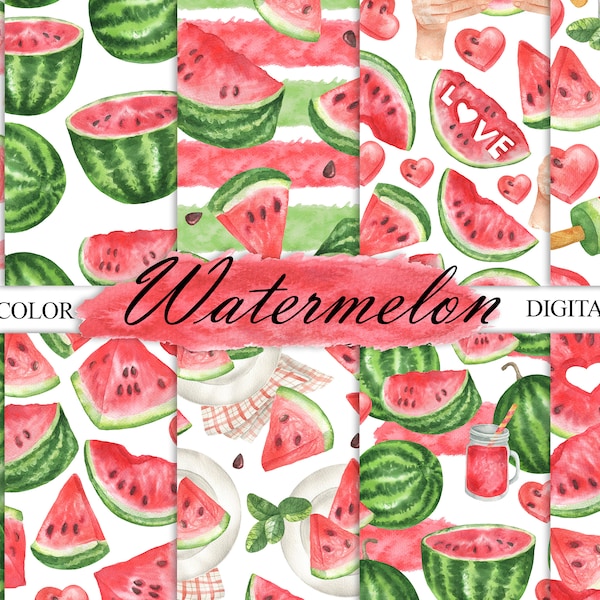 Watermelon Paper - Etsy