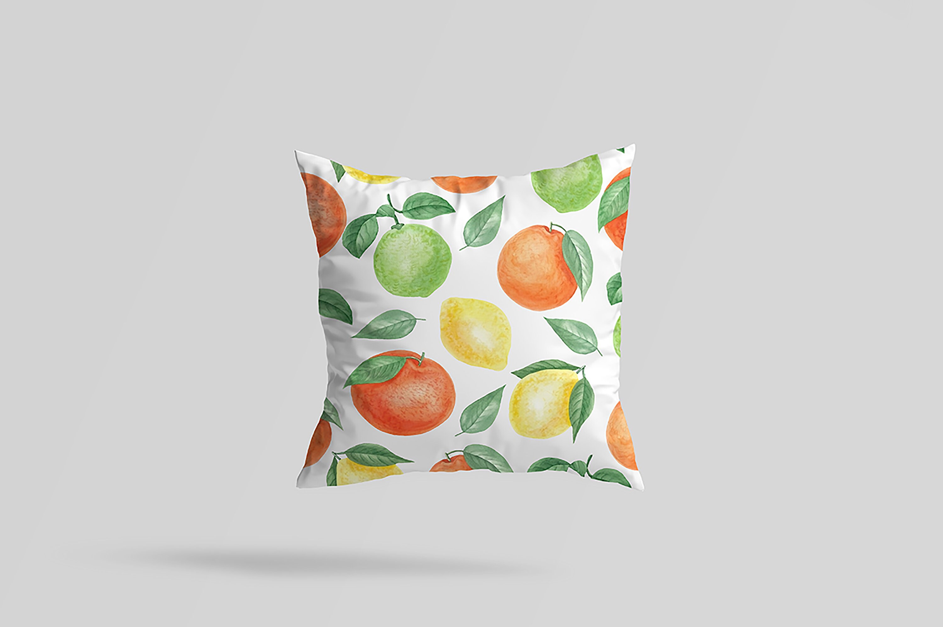 Watercolor Citrus Fruit Clipart Fresh Summer Lemon Orange | Etsy
