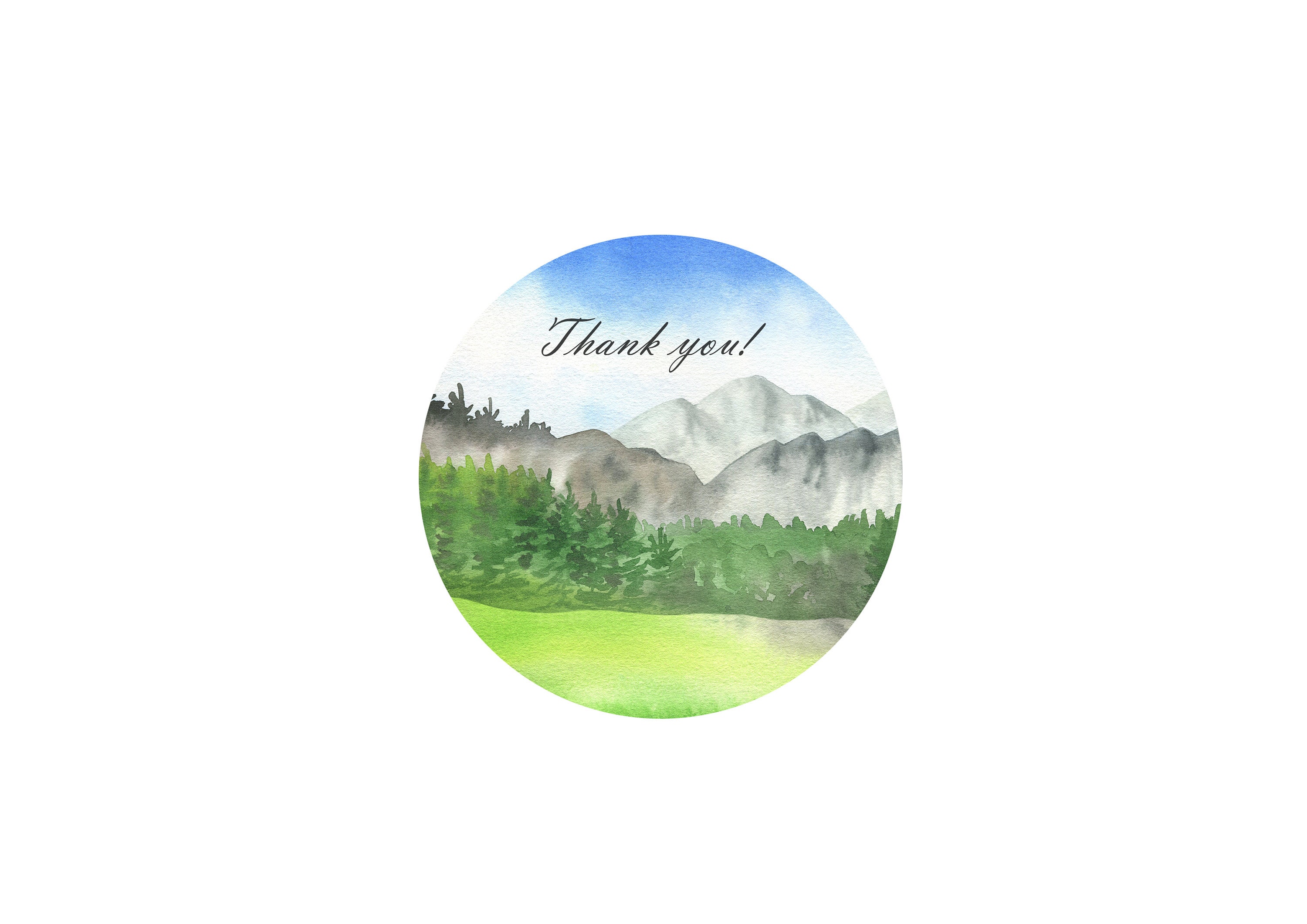 Watercolor Seasons Landscape Clipart, Four Season Winter, Spring ...