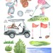 Watercolor Golf Clip Art, Golfer Clipart, Golf Club, Sports Clipart ...
