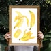 Watercolor Banana Clipart, Fresh Banana Slices, Yellow Banana Tropical ...