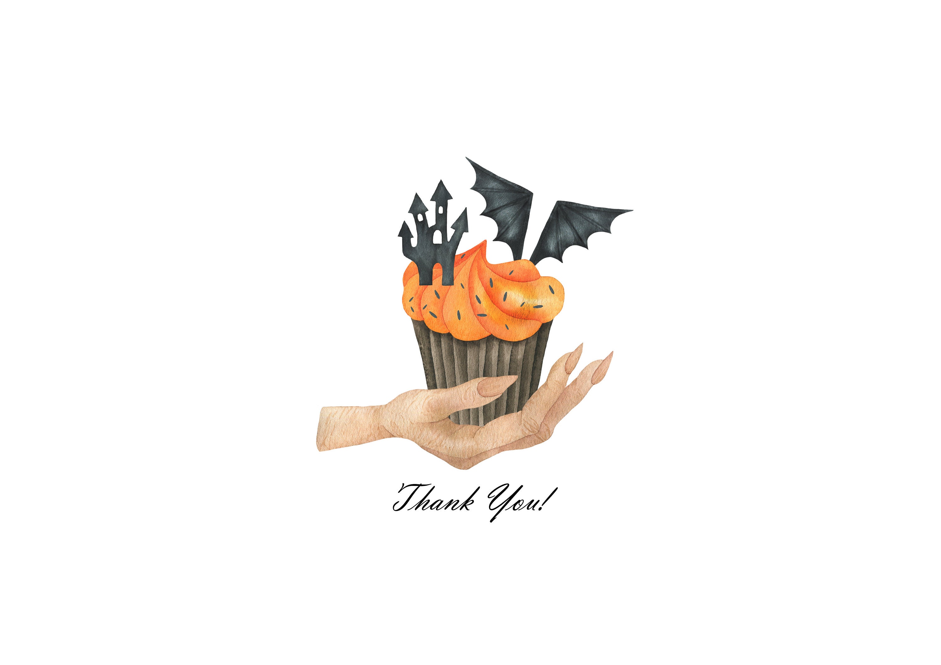 Watercolor Halloween Sweets Clipart, Halloween Party Clip Art, Holiday ...