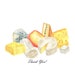 Watercolor Cheese Clipart, Types of Cheeses, Cheese Clip Art ...