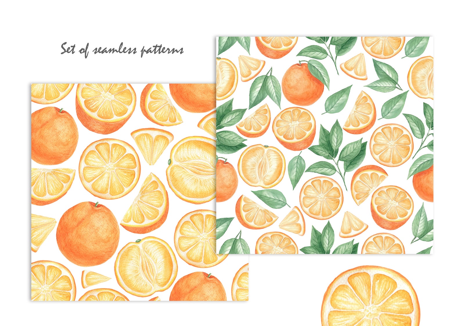 Watercolor Orange Fruit Clipart Citrus Fruit Clip Art Fresh - Etsy